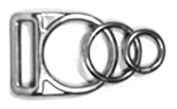 Stainless Steel Small Harness Ring- Parachute On D.J. Associates, Inc.